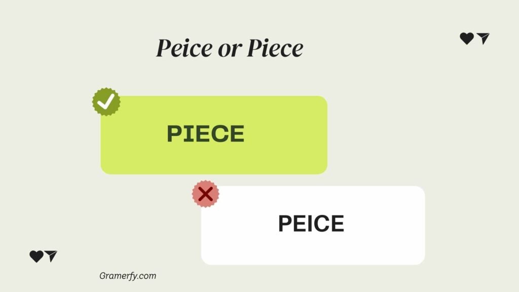 Peice or Piece – What’s the Correct Spelling in 2026
