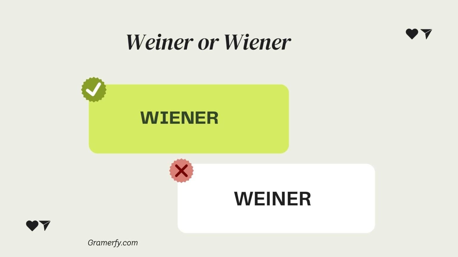 Weiner or Wiener